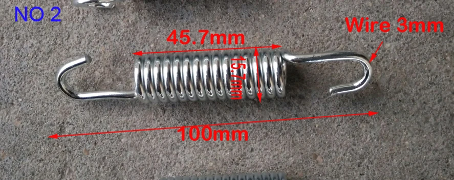 10 pcs 2.5mm wire /3.0mm Carbon steel with zinc extension tension ...