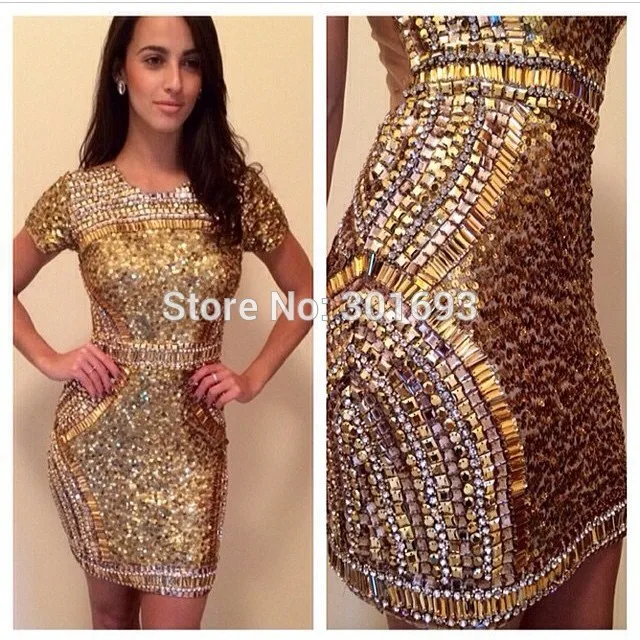 Popular Short Gold Prom Dresses Buy Cheap Short Gold Prom Dresses Lots