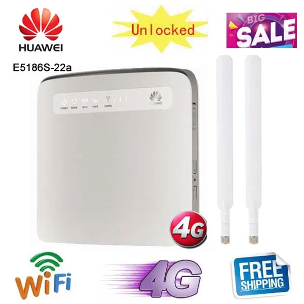 Original unlocked Huawei E5186 Cat6 300Mbps E5186s 22a LTE 4g wireless ...