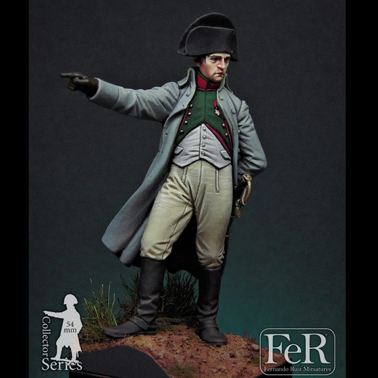 1/32 Napoleon Bonaparte, Grenoble, 1815, 54mm, Resin Model figure GK ...