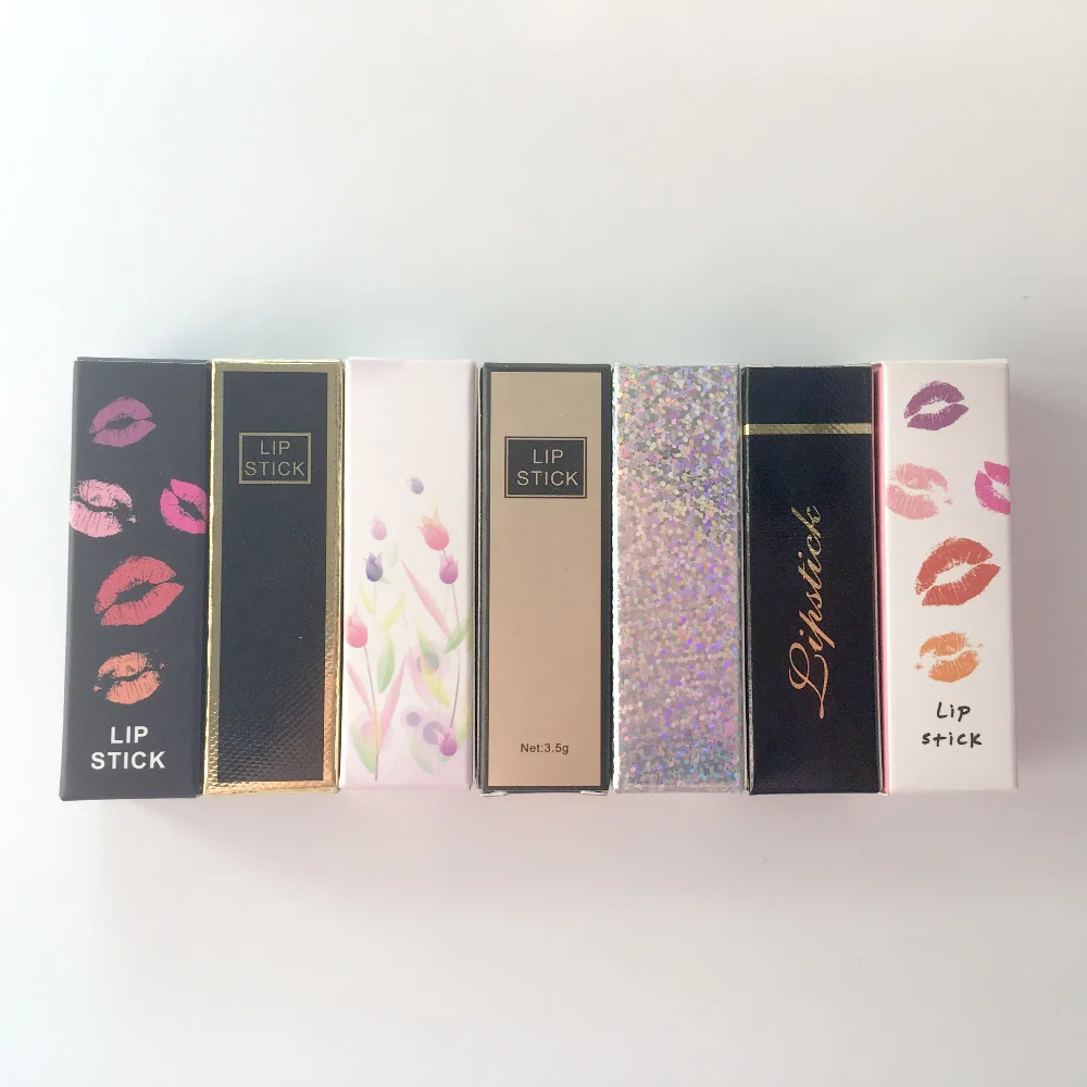 100pcs Lip Balm stick Tube Paper Packing Box , DIY Lipstick Tube/Case ...