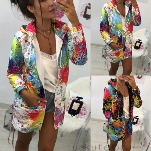 New Spring Autumn Colorful Jacket Coat Women Jacket Coats Zip Up ...