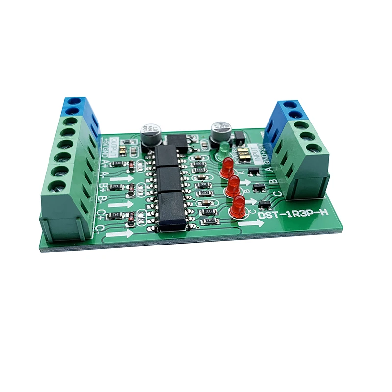 3 channel differential signal conversion single-ended collector grating ...
