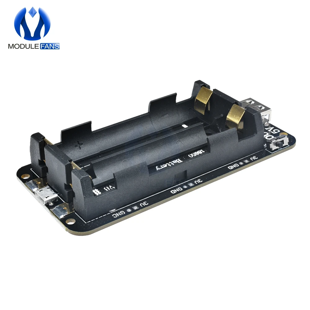 Dual Double 18650 Lithium Battery Shield V8 Mobile Power Expansion ...