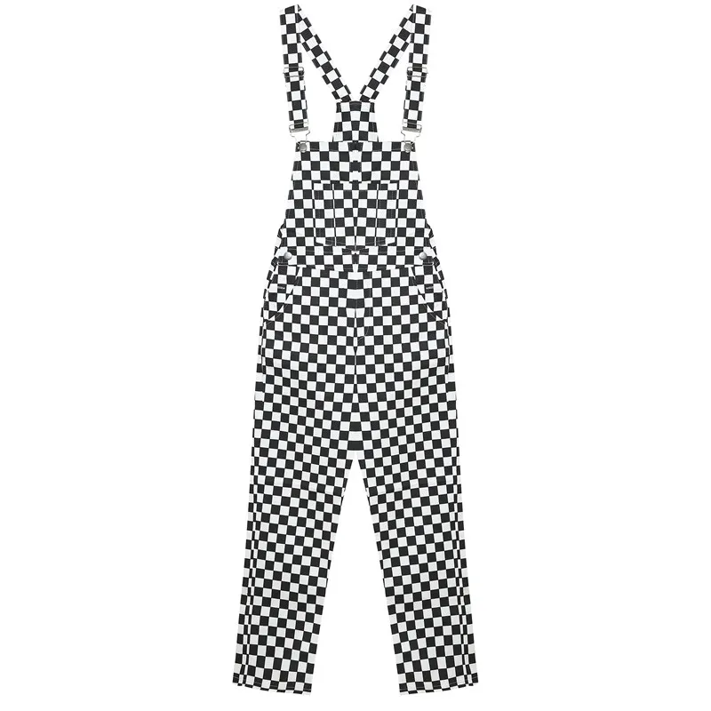 GEZOUR-Women-s-Checkerboard-Wide-Leg-Pants-Overalls-2021-Casual-Old ...