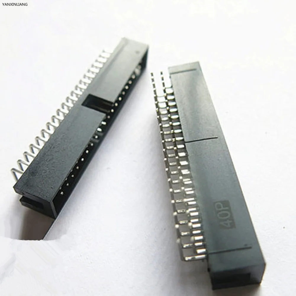 10PCS Pitch 2.54mm 2x20Pin DC3 40 Pin Right Angle Male Shrouded PCB IDC ... 10PCS Pitch 2.54mm 2x20Pin DC3 40 Pin Right Angle Male Shrouded PCB IDC ...