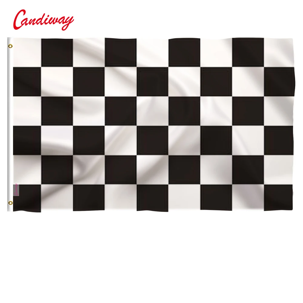 3*5feet Checkered Racing Flag Car Sticker Bomb Wrap Sheet Decal Sticker ...