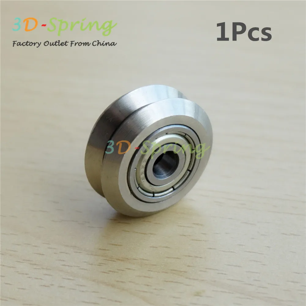 1Pcs Openbuilds V type wheel with Bearings Bore 5mm Stainless steel ...
