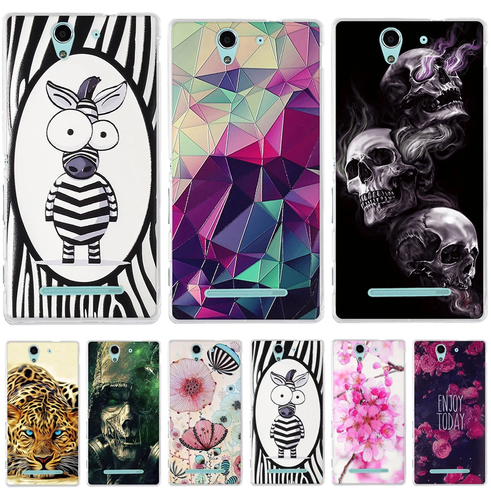 Cover for Sony Xperia C3 Case Silicone Funda for Sony Xperia C3 D2502 ...