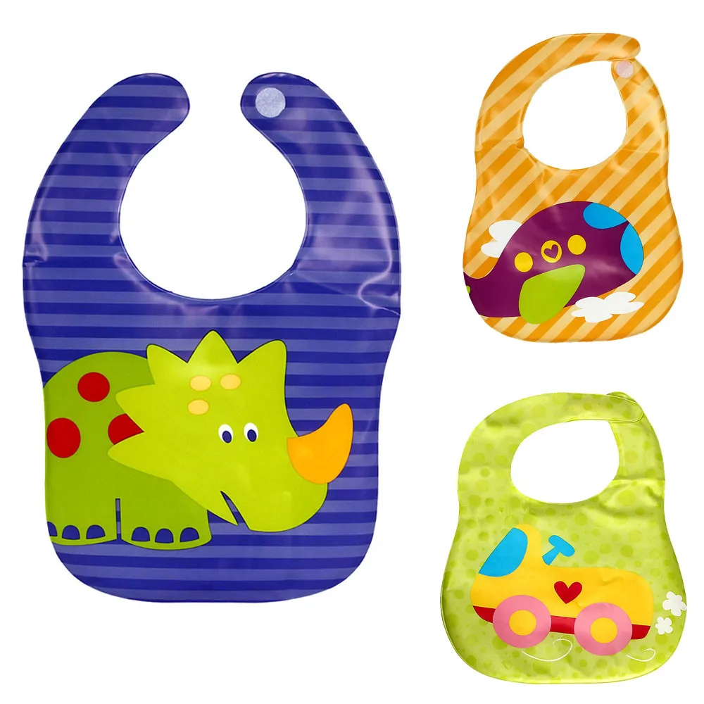 New Kids Child Translucent Plastic Soft Baby Waterproof Bibs Removal ...