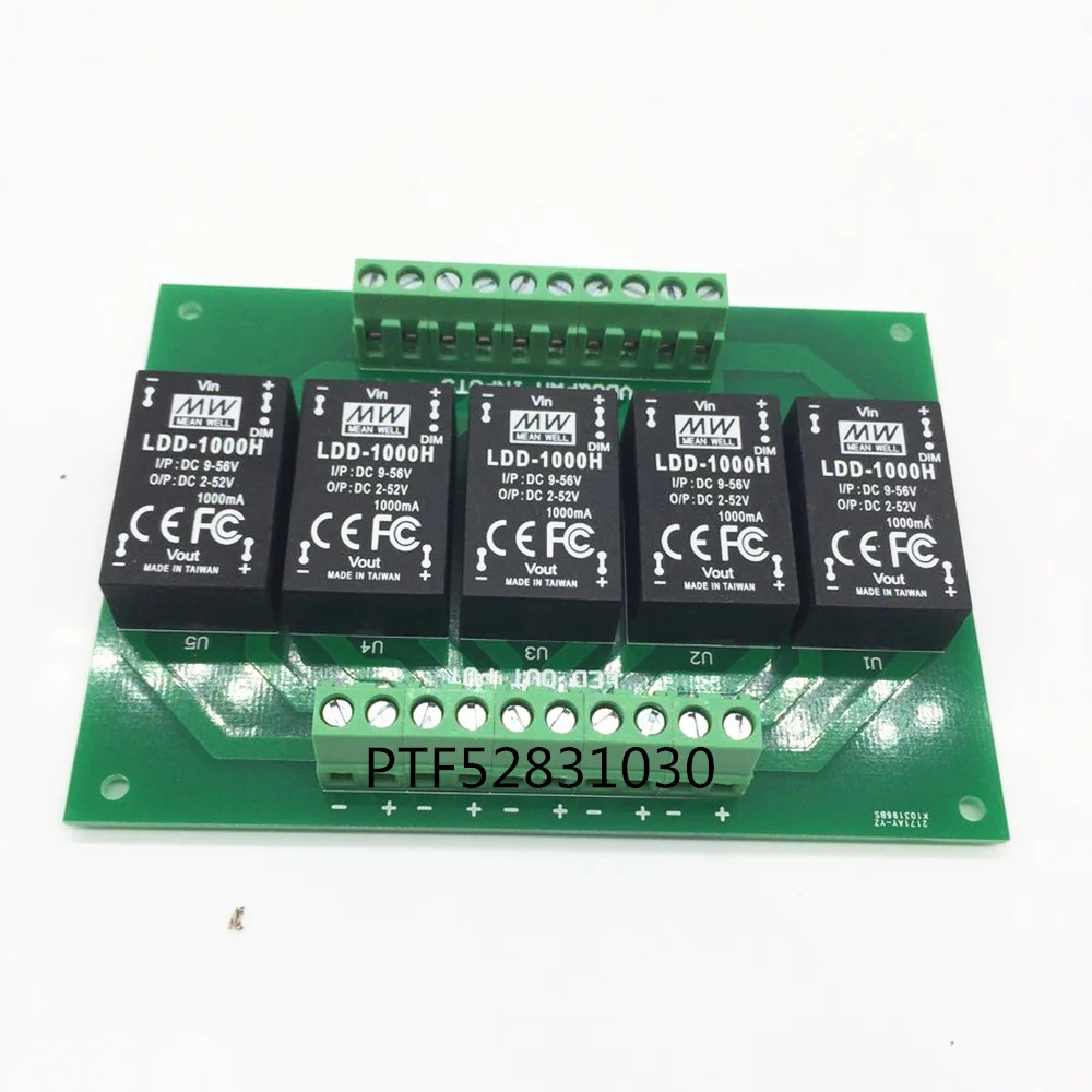 5 채널 Meanwell LDD 700H LDD 500H LDD 1000H LDD 350H LED 드라이버 LDD 회로 PCB ...