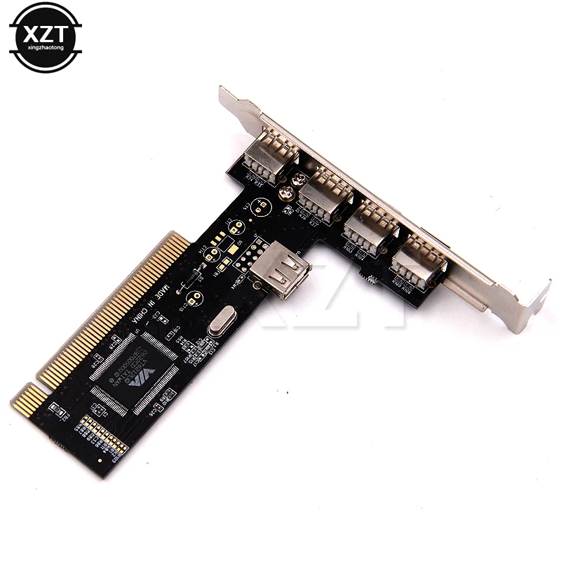 High-Speed-USB-2-0-4-Port-480Mbps-VIA-HUB-PCI-Controller-Card-Adapter ...