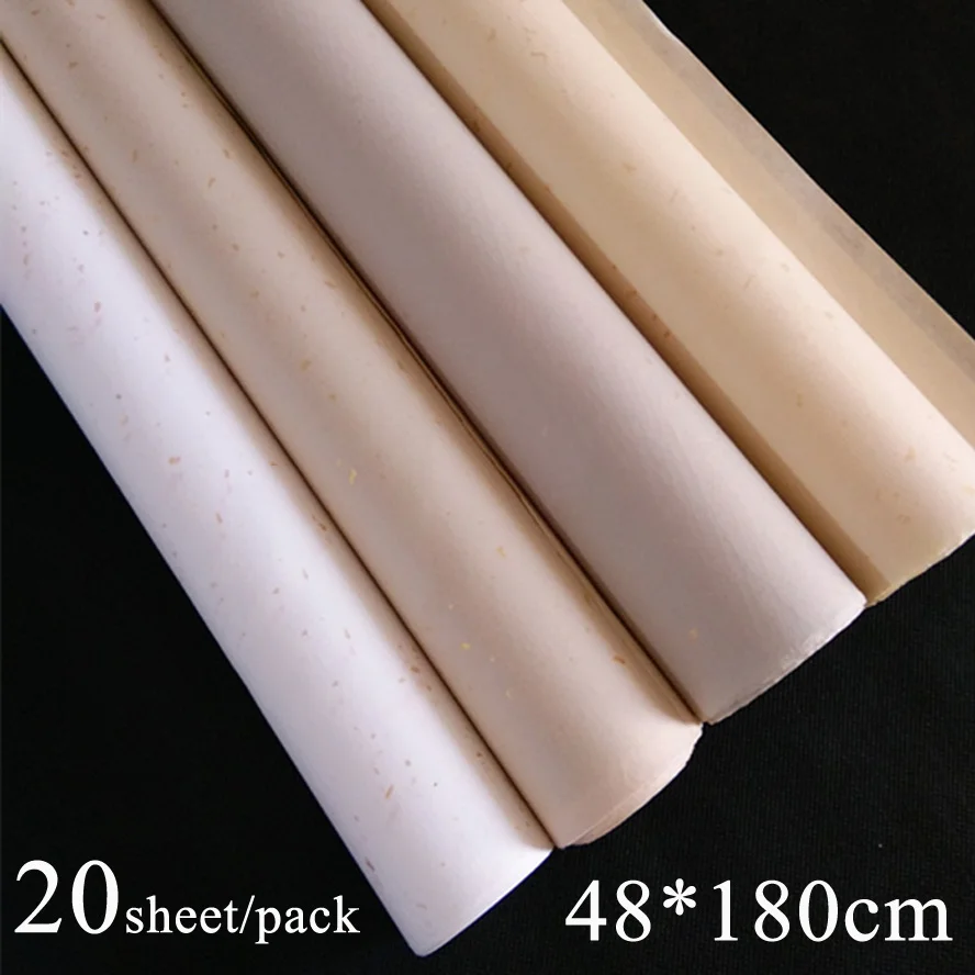 48*180cm Painting Paper Gold Foil Chinese Calligraphy Xuan Paper For ...