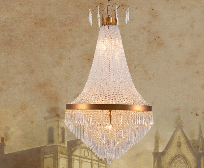 luxury crystal chandeliers lustre cristal lamparas chandelier living ...