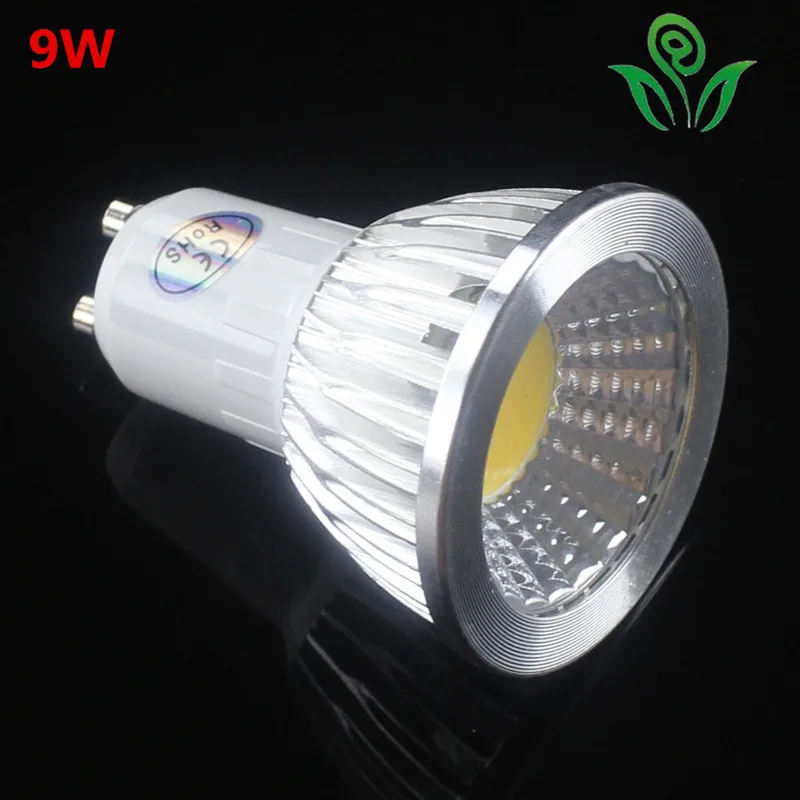 10X free shipping Super Bright 9w GU10 COB high power 220V gu 10 ...