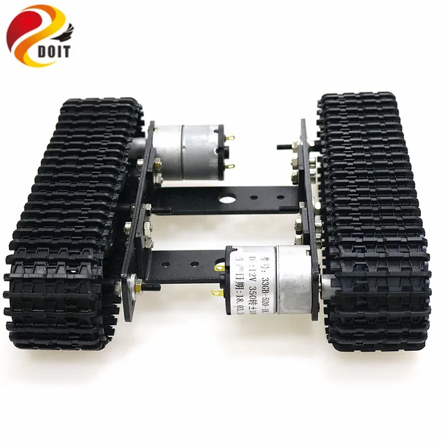 Mini TP100 Aluminum Alloy Tank Robot Chassis Caterpillar Platform With ...