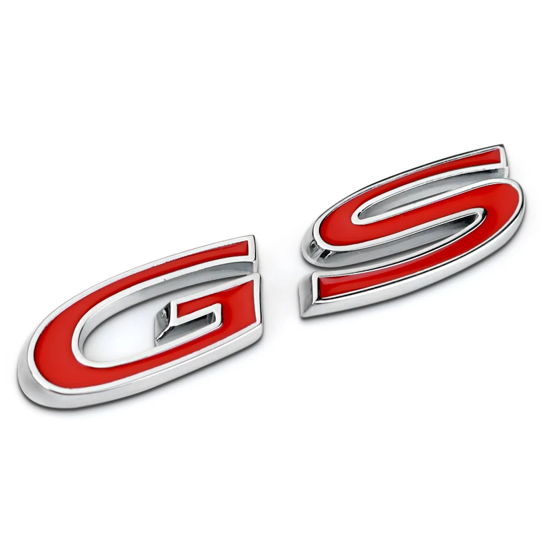 Car Sticker Emblem Badge For Buick Regal Gs Letters Metal Red 7.5x1.7cm ...