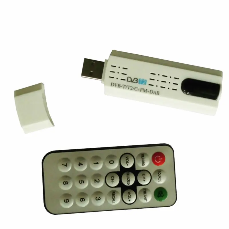 DVB t2 DVB C USB tv Tuner Receiver with antenna Remote Control HD TV ...