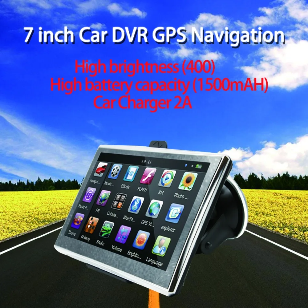 katarina 7 inch HD Car GPS Navigation screen FM 8GB Vehicle Truck GPS ...