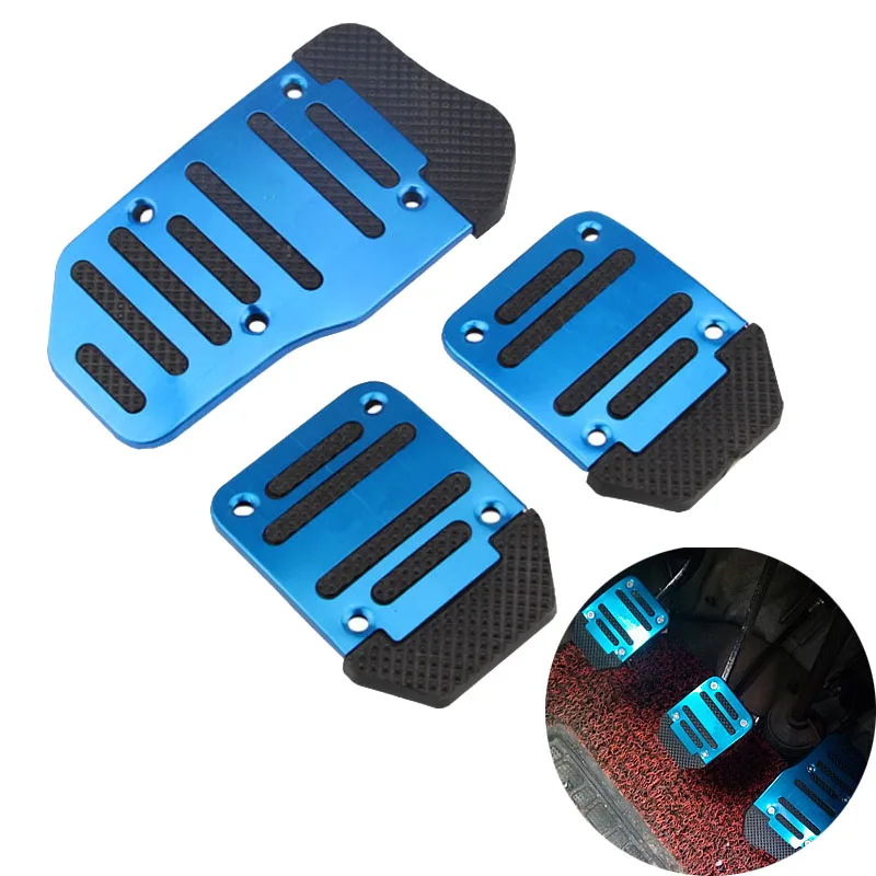 3pcs-set-Universal-Aluminum-Car-Non-slip-Manual-Foot-Pedals-Accelerator ...