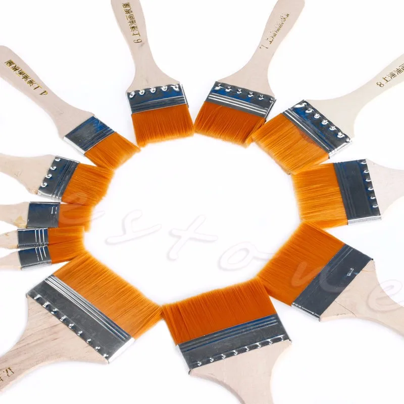 Новые 12 шт. деревянные кисти для рисования художники Акриловая картина ...