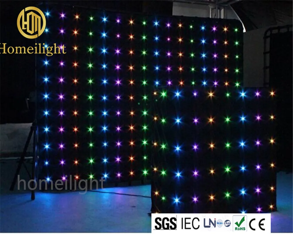 2x3m P18cm Flexible LED Screen Full Color RGB vision cloth LED Video ...