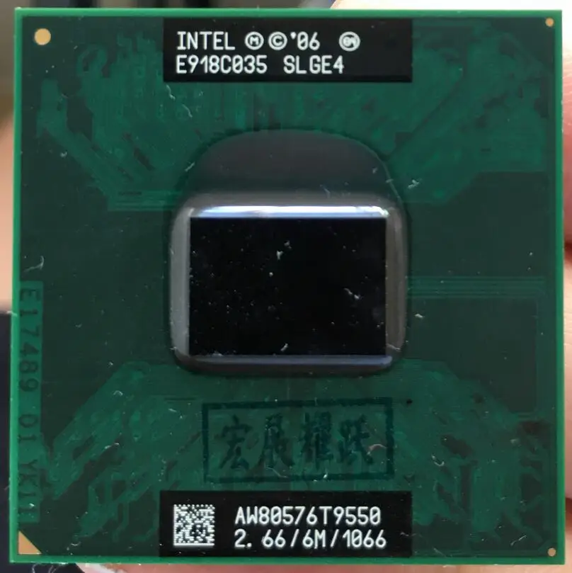 Intel Core 2 Duo T9550 CPU Laptop processor PGA 478 cpu 100% working ...
