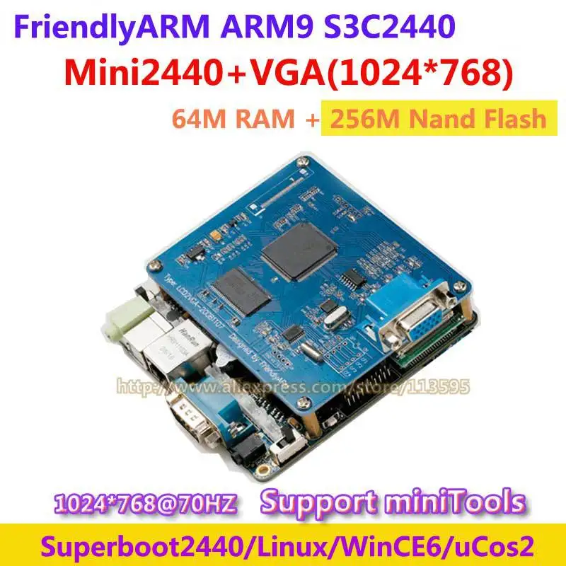 FriendlyARM ARM9 Kit MINI2440 + VGA 1024 768, 64M Ram + 256M NAND Flash ...