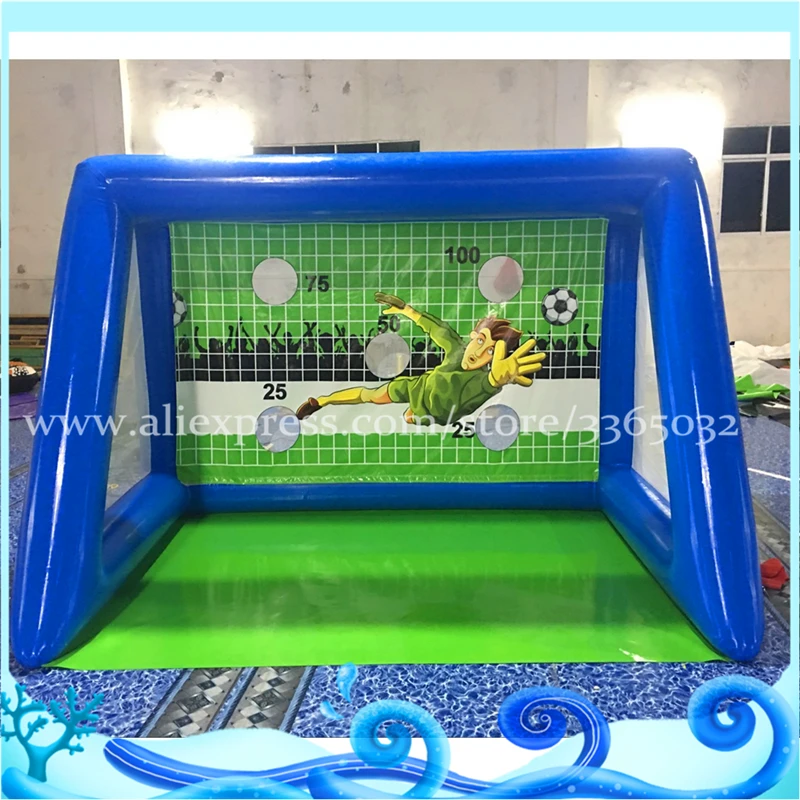 Portería de fútbol inflable portátil para adultos, portería de fútbol inflable para niños ...
