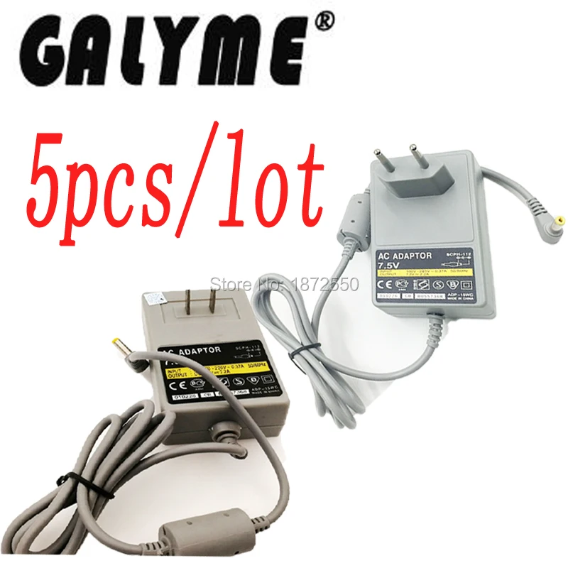 5pcs/lot US EU version For ps1 for PS1 AC Adapter charger Power Cord ...