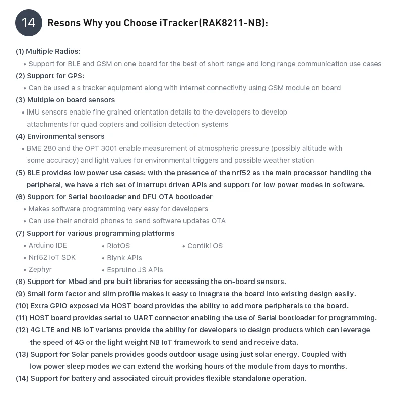 Rak8211-nb Itracker Nb-iot Tracker Module, Bc95 Support Global Band, Nbiot+ble+gps+sensors ...