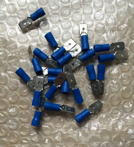 100 Sets Mdd2-250 Fdd2-250 Rézterminálok 1,5-2,5 Mm2 Férfi És Női Szigetelési Ízületi Végső ...