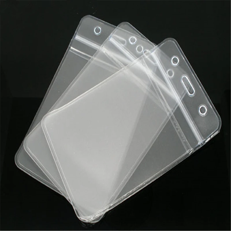 Creative Acrylic ID Cards Badges Holders Vertical Transparent ...