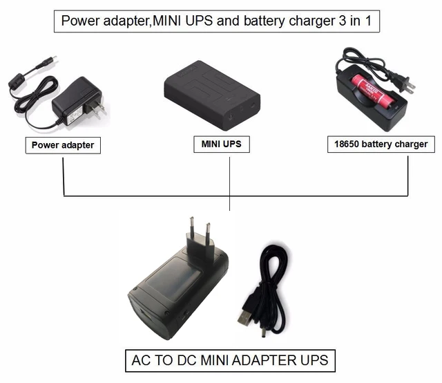 5V2A AC To DC Mini Adapter Uninterruptible Power Supply UPS, 53% OFF