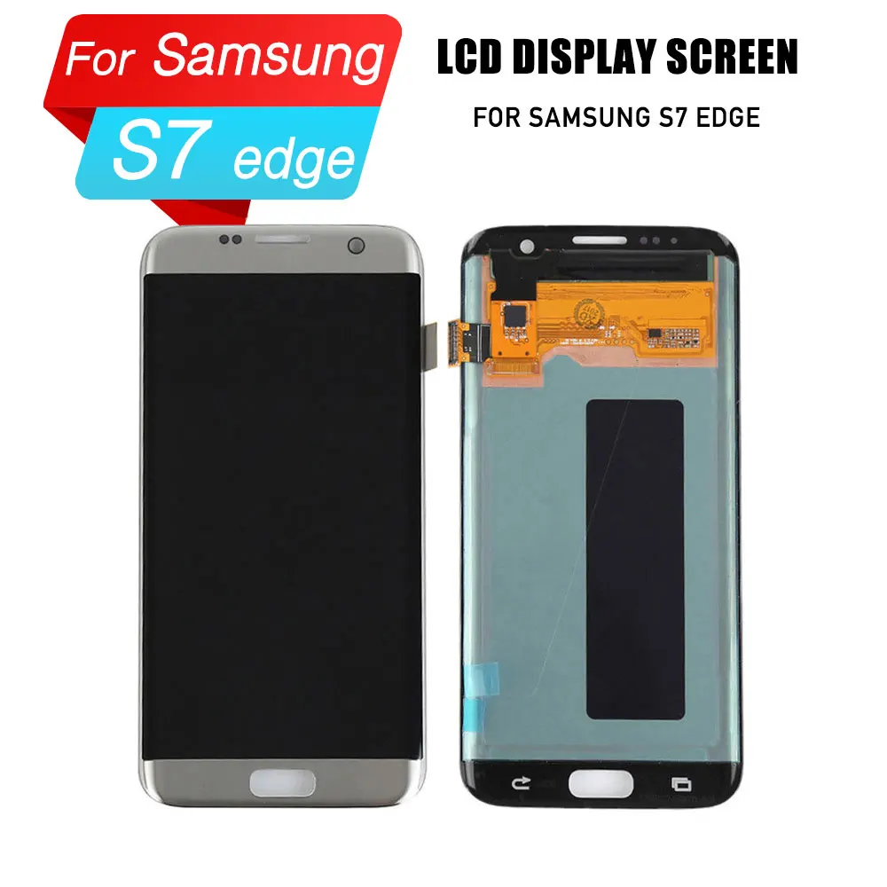 Remplacement lcd pour samsung galaxy s7 bord lcd écran d'affichage ...