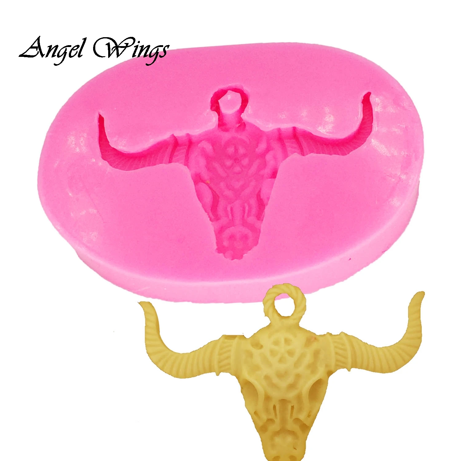Molde de silicone cabeça de touro dy0030, faça você mesmo, ferramentas ...