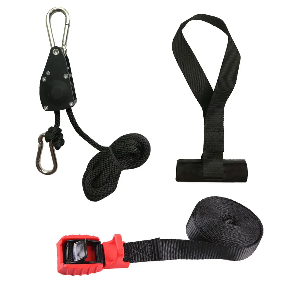 150lbs Kayak Canoe Boat Bow Stern Tie Down Ratchet Pulley Strap Trunk ...