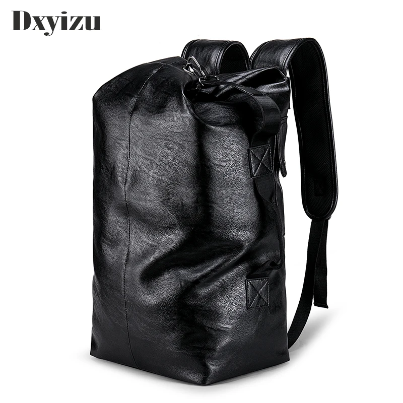 Backpack-Leather-Male-Functional-Bags-Men-Waterproof-Backpack-Pu-Big ...