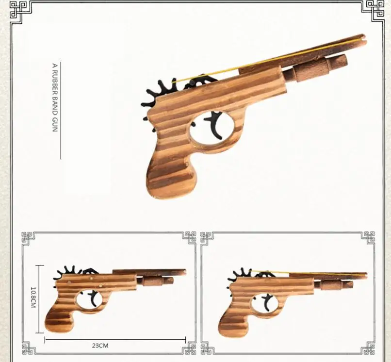 Aliexpress.com : Buy 2pcs/lot Children wooden pistol gun for outdoor ...