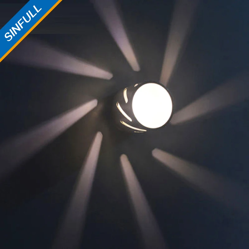 modern LED spiral wall light 3w bedroom bedside wall lamp Aluminum ...