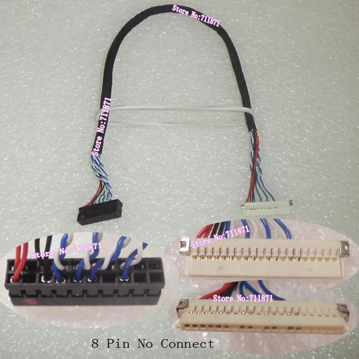 Lvds 1ch 6bit 20p Lcd Screen Cable Df19 D6 20p To 20pin Lcd Screen Line ...