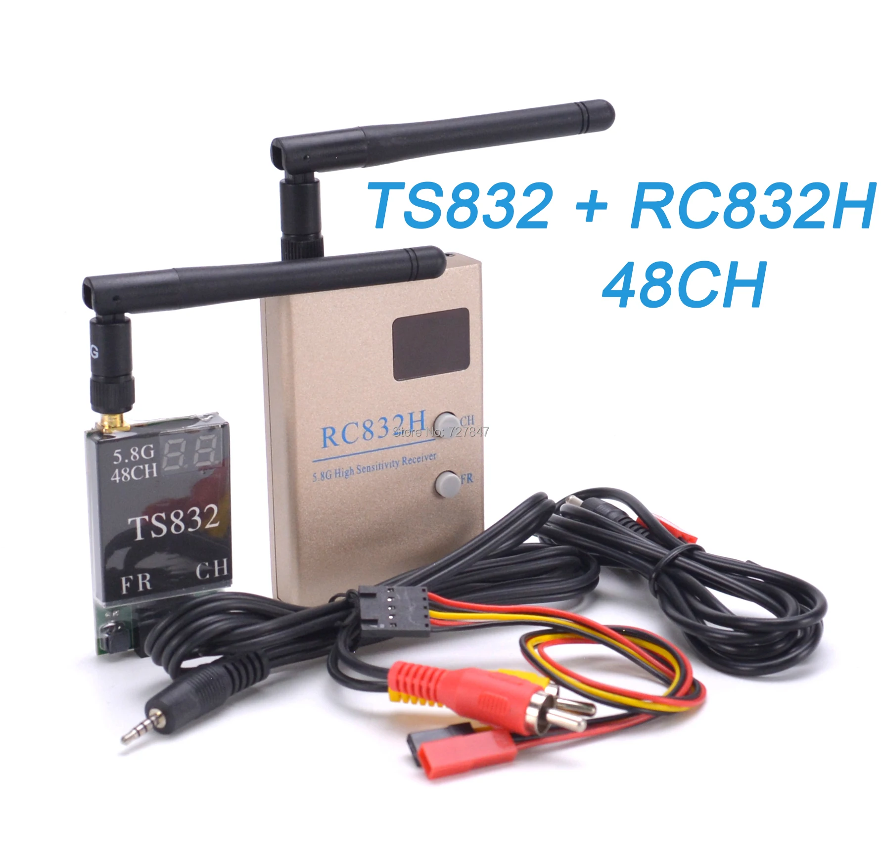 FPV 5.8Ghz 600mW 48CH RECEIVER & TRANSMITTER TS832 RC832 RC832S – UAVMODEL