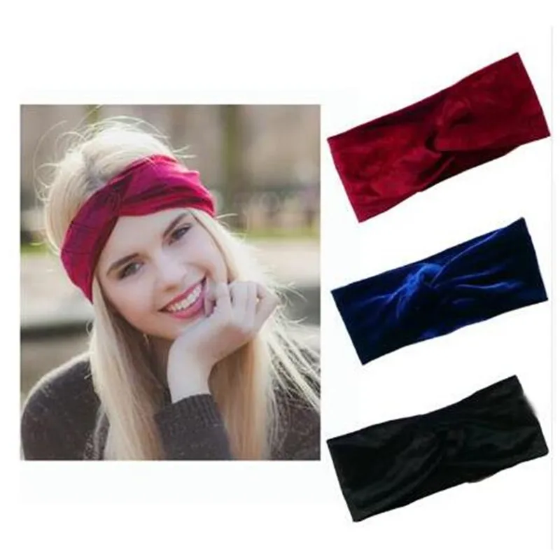 1pcs Velvet Twist Headband Women Earmuffs Earwarmers Noble Scrunchy