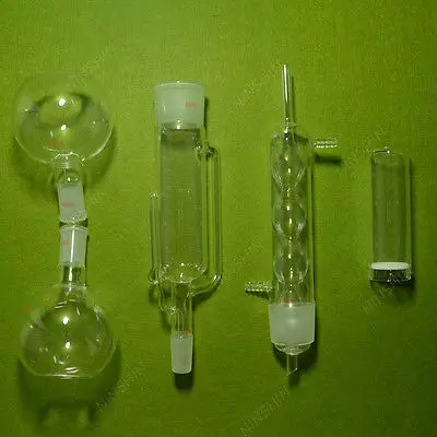 500ml Soxhlet Extractor,condenser,Pumping Tube and Flat Flask,24/40,50/ ...