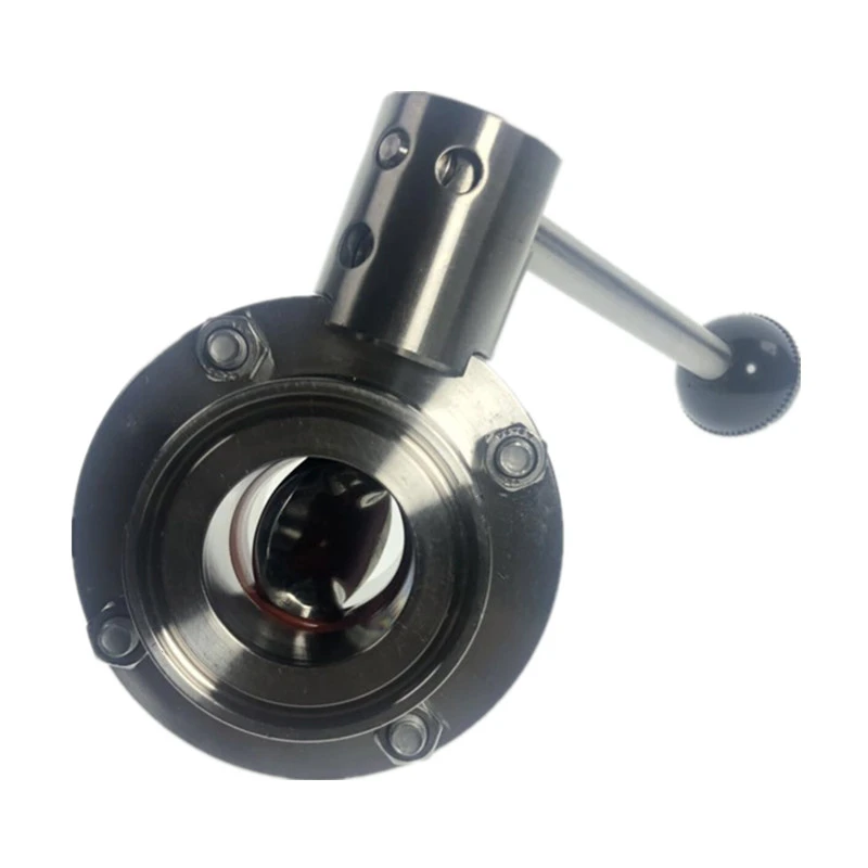 DN25 DN50 Tri Clamp Sanitary Stainless Steel SS304 Butterfly Valve ...