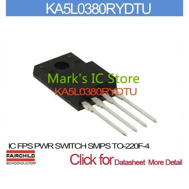 KA5L0380RYDTU ic fps pwr 스위치 smps TO 220F 4 KA5L0380RYD 5L038 KA5L0380 5L0380 KA5L038 5l0380r ...
