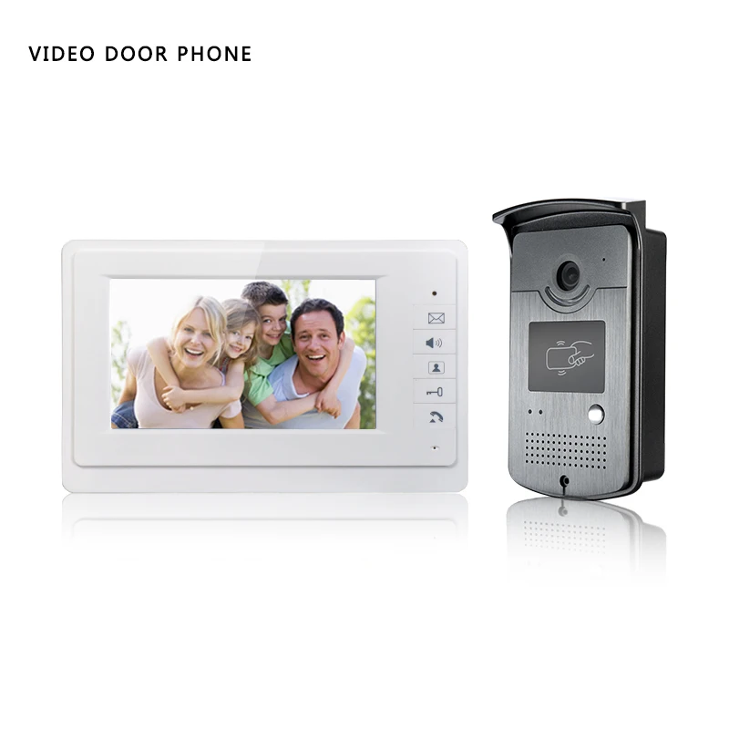 7 Inch Video Doorbell Tft-lcd Hd Screen Wired Video Doorphone For Villa ...