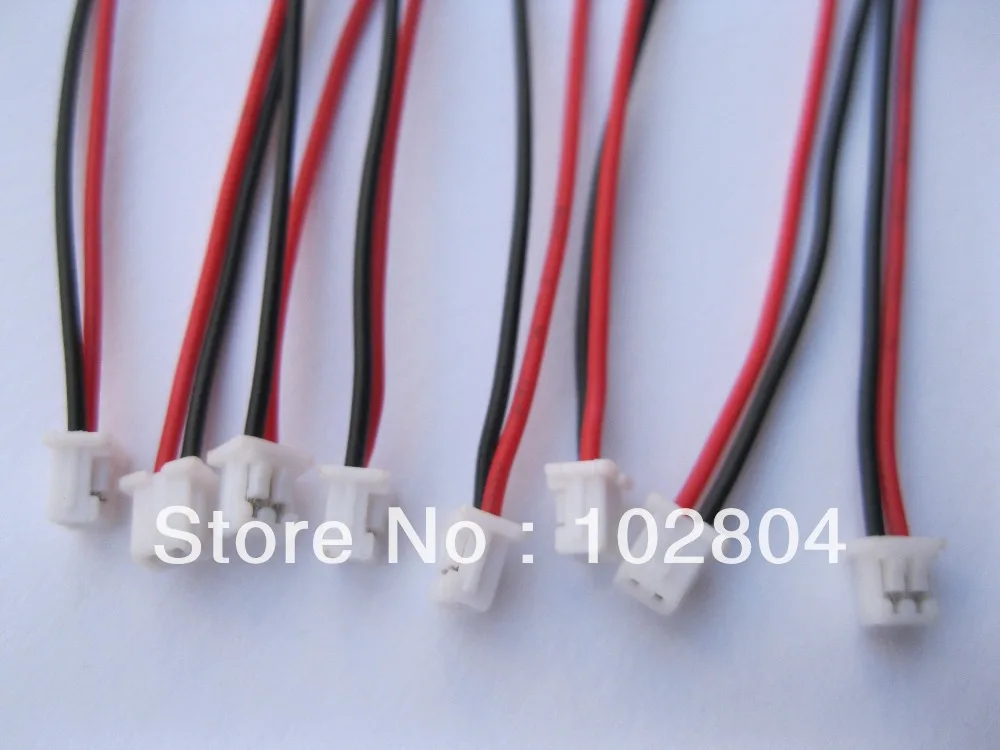 300 pcs 1.25mm 2 Pin Female Polarized Connector with 28AWG 5.9inch ...