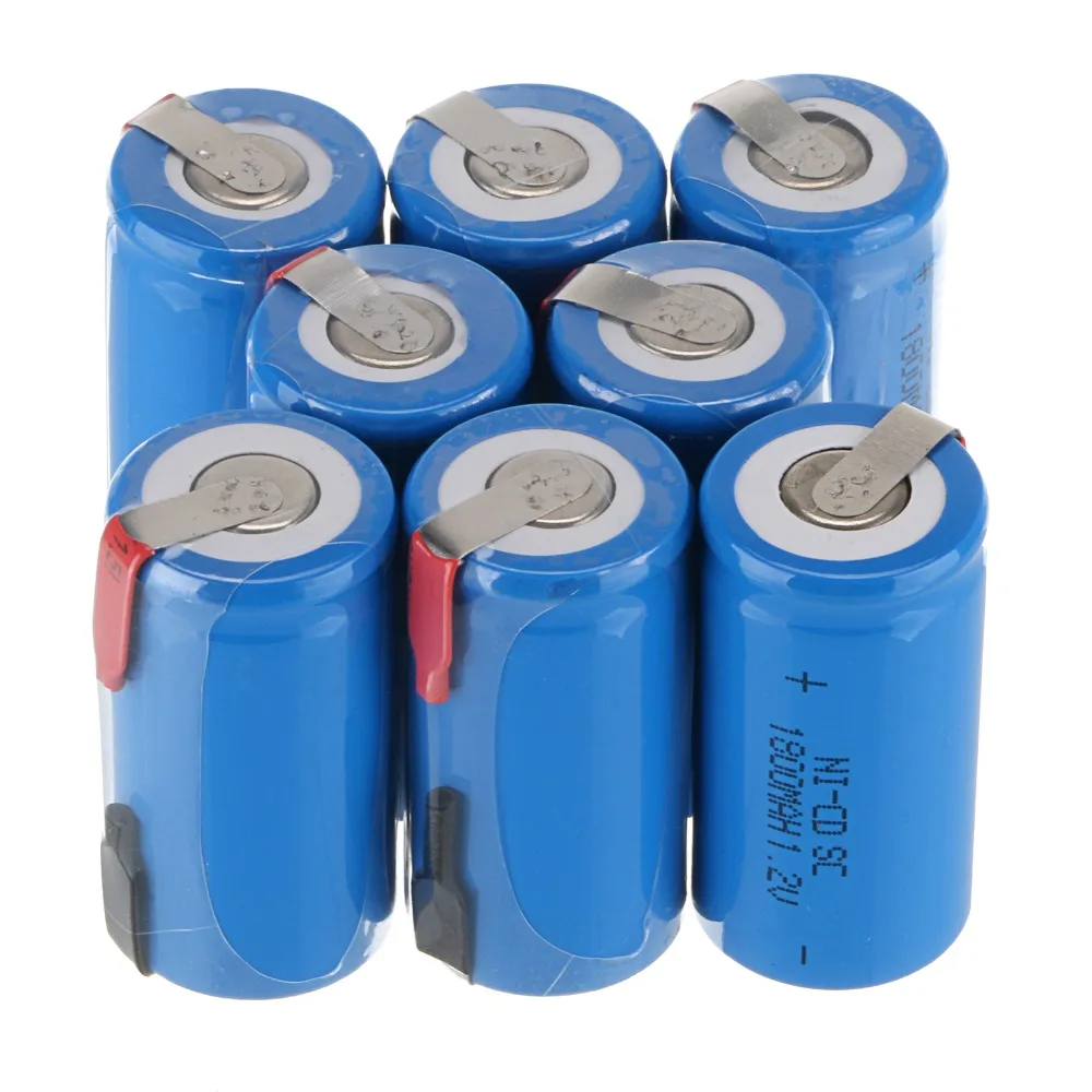 Popular blue color! 9 PCS 1800 mah SC Ni CD rechargeable battery blue ...