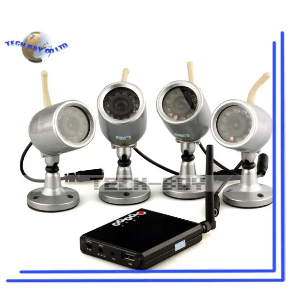 20pcs/lot Baby Monitor USB And TV Receiver 4 Cameras 11 Infrared LED ...